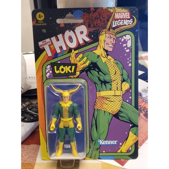 Marvel | Toys | New Marvel Legends Hasbro Kenner Retro Loki 375 Inch ...